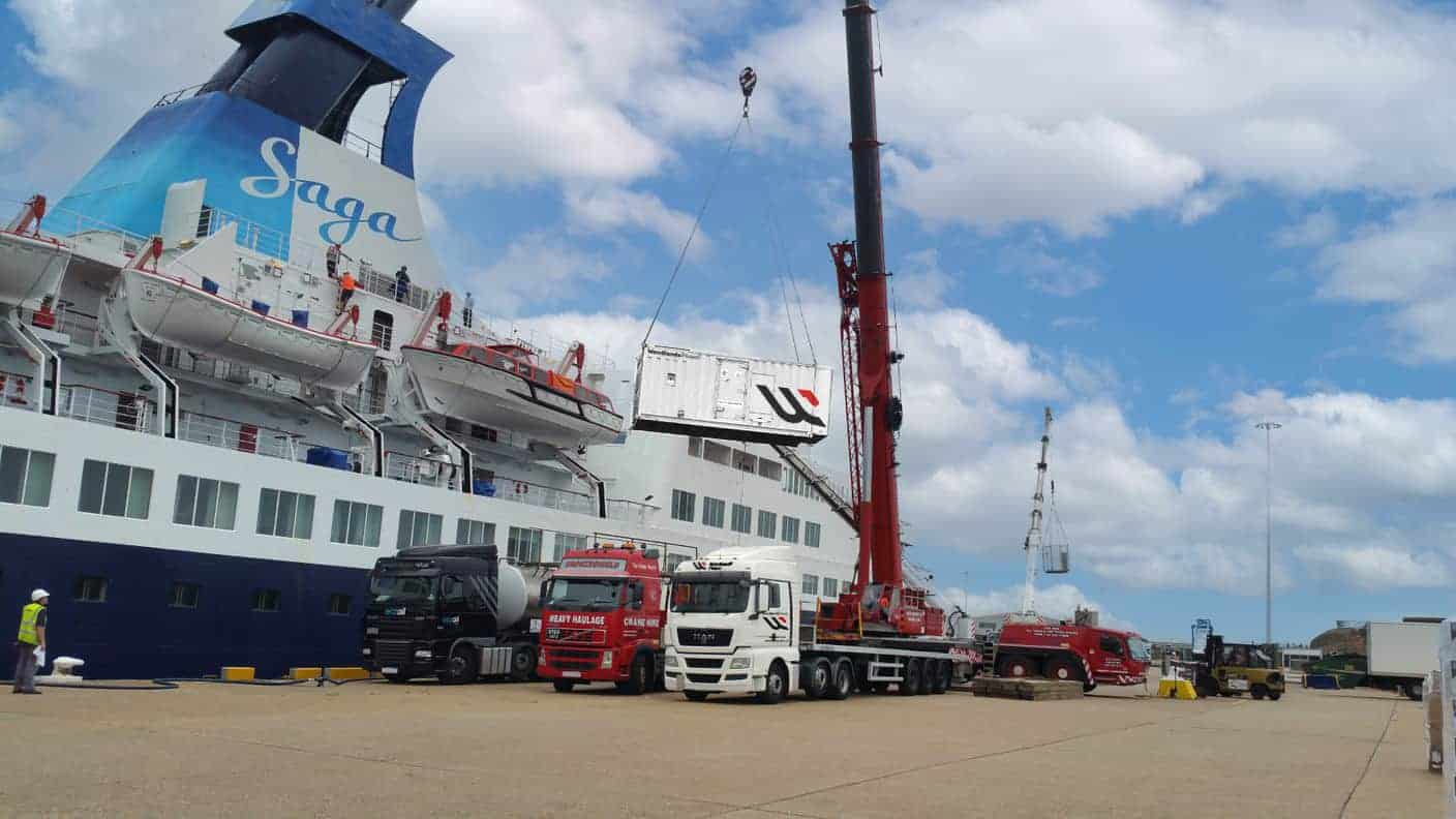 Integrating power support aboard the Saga Pearl II cruise ship ...